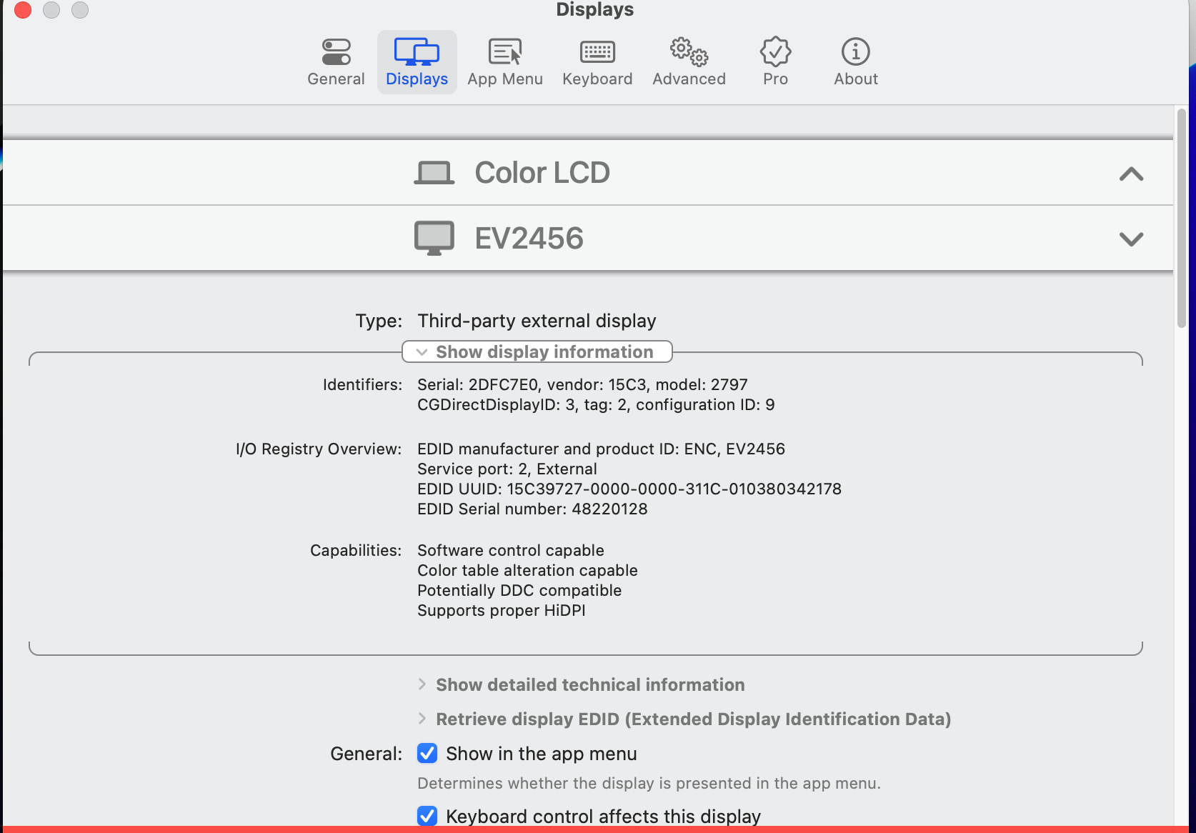 1920x1200 monitor can not apply HiDPI · waydabber BetterDisplay · Discussion #1198 · GitHub