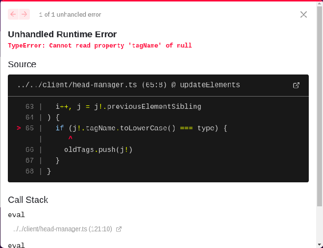 Cannot read property 'tagName' of null on razorpay payment in nextJs · vercel next.js ...