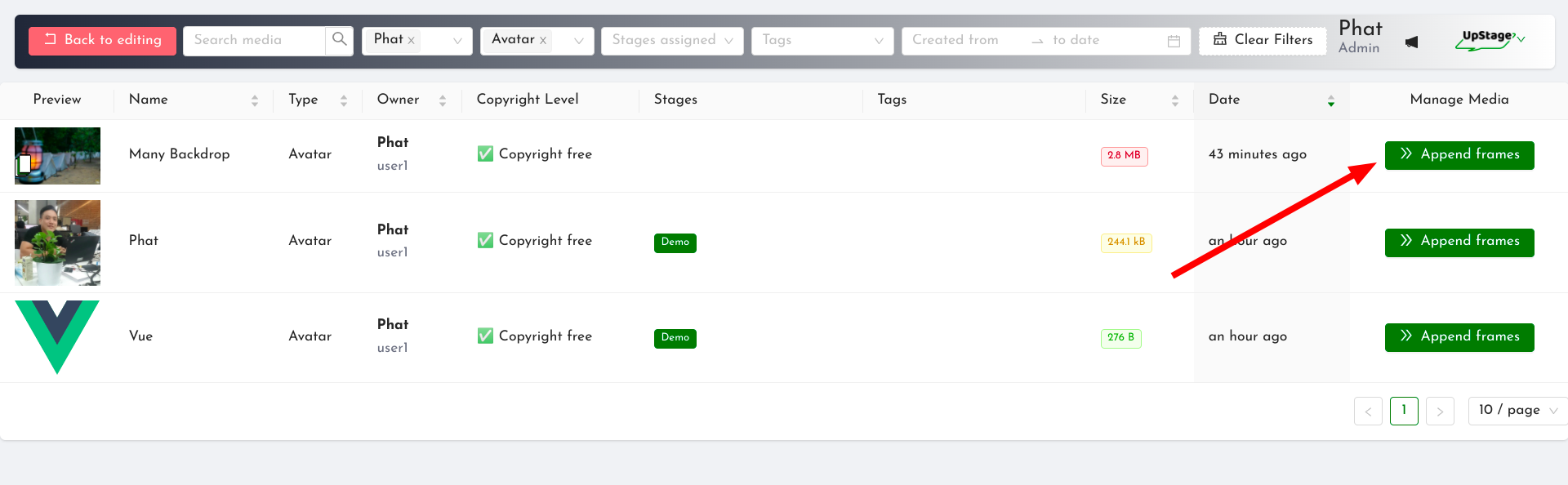 using separate images of multiframe media items · Issue #842 · upstage-org/upstage · GitHub