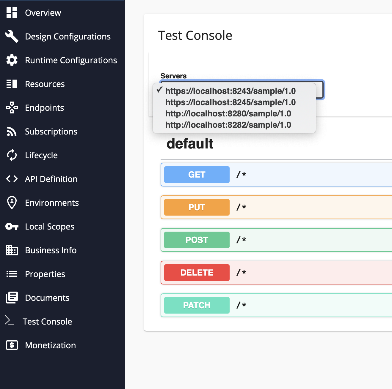 320 Wrong Gw Environments Listed In Publisher Test Console · Issue