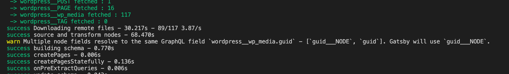 Gatsby Source Wordpress Downloading Remote Files Success On Incomplete Amount · Issue 22591