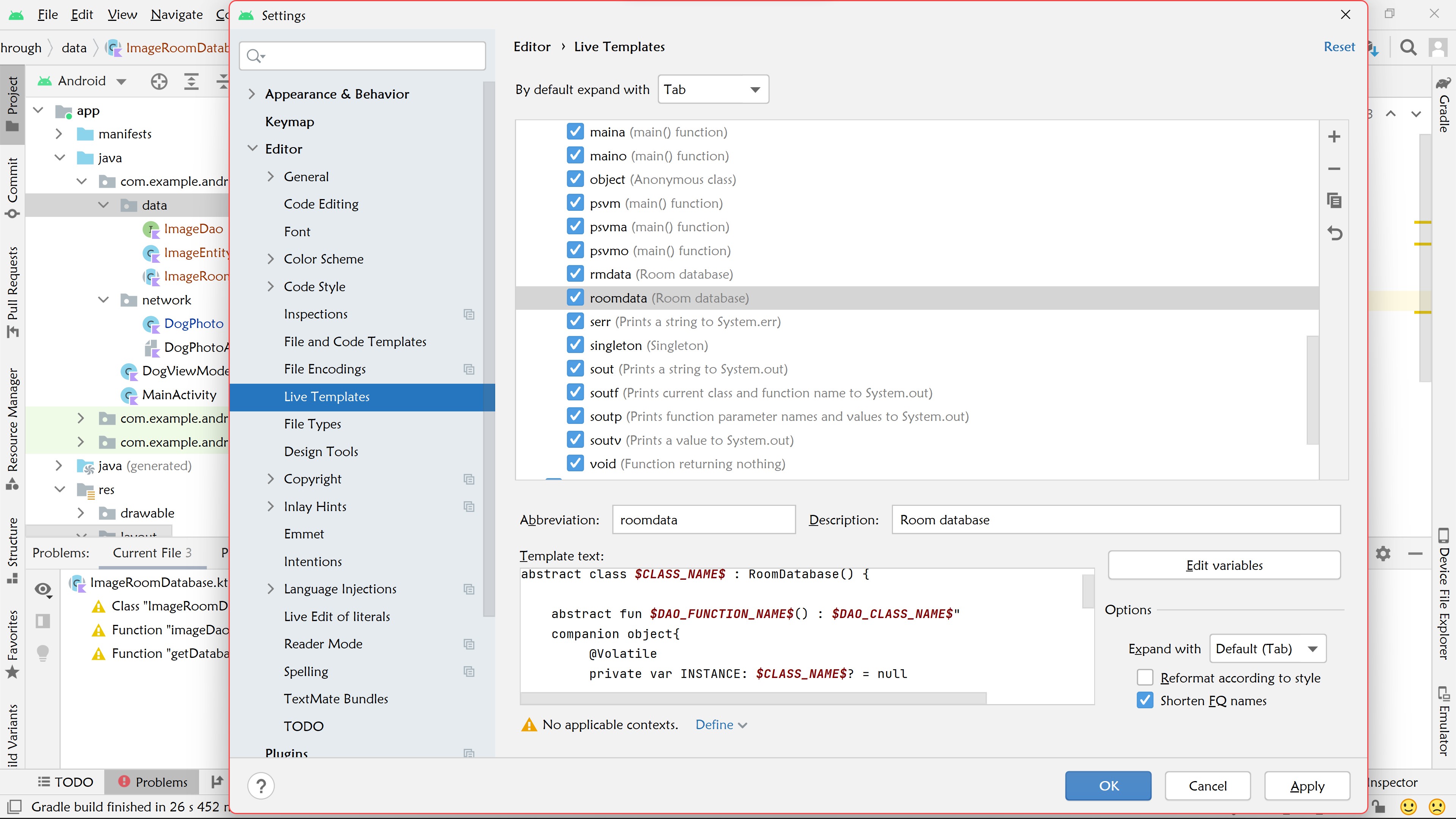 GitHub - ladybando/RoomDatabaseTemplate: Basic template to implement a ...