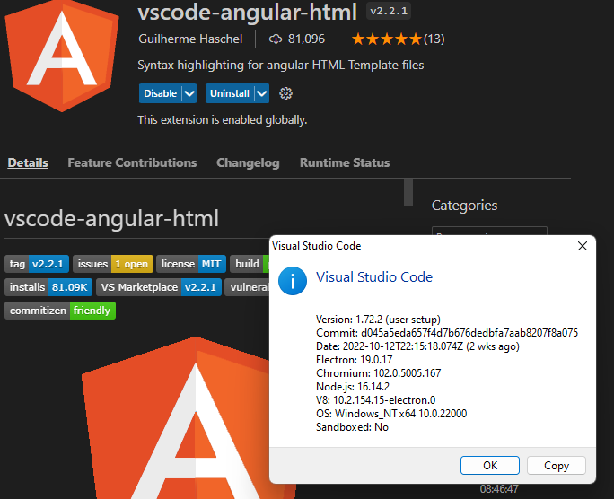 For some reason this extension is not working anymore in my vscode. · Issue #71 · ghaschel ...