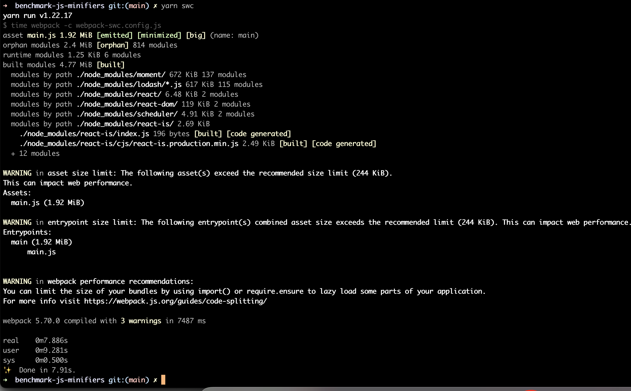 swc minify result is bigger than terser and esbuild · Issue #4117 · swc-project/swc · GitHub