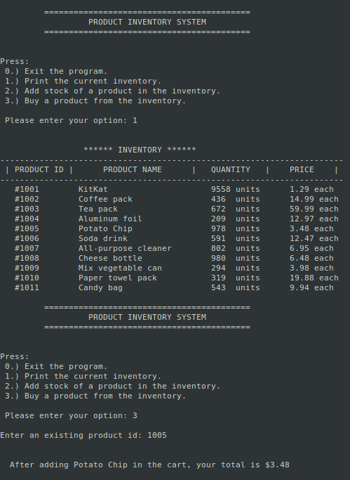 GitHub - AhsanHaleem/Inventory_Management_System: This program will ...