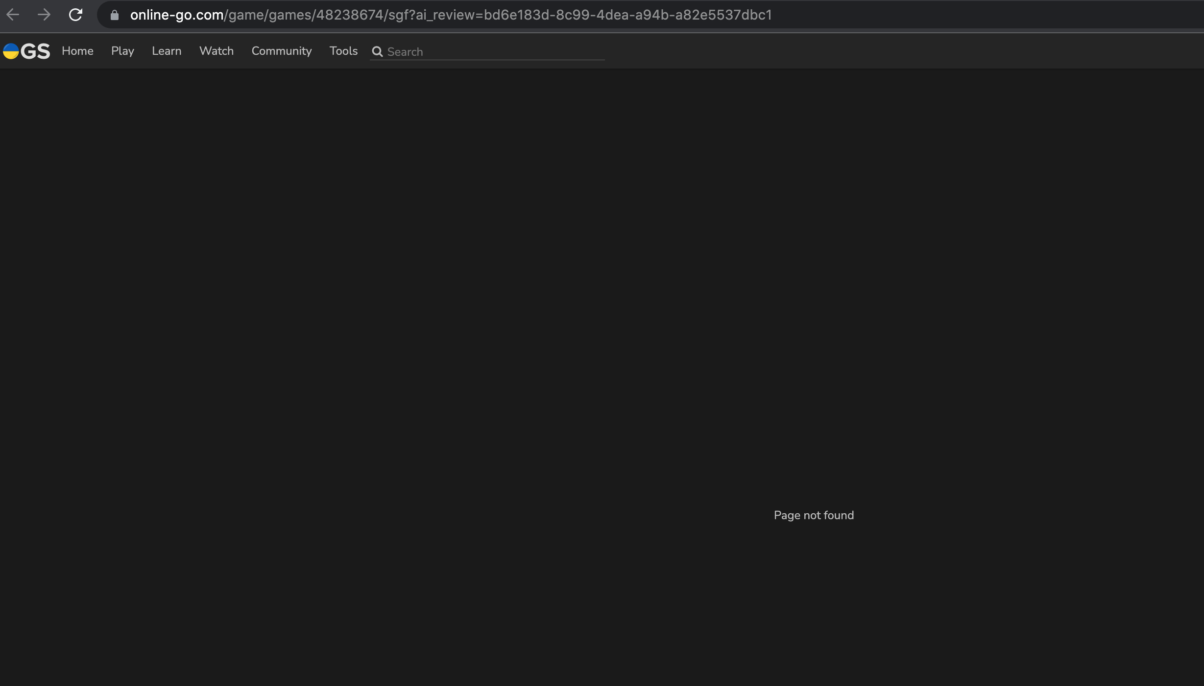 "SGF with AI review" link on finished games not working · Issue #2106 · online-go/online-go.com ...