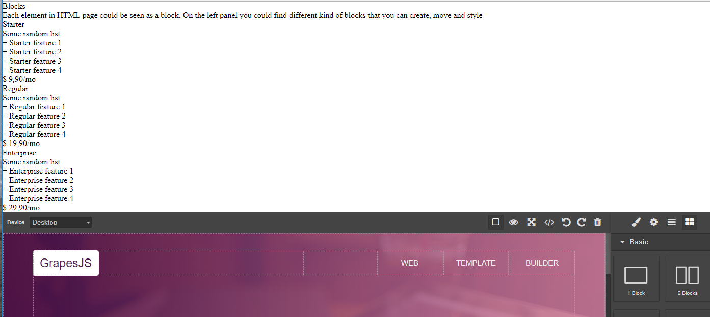 When moving the Canvas Div to a bottom of a html page the drag icon ...