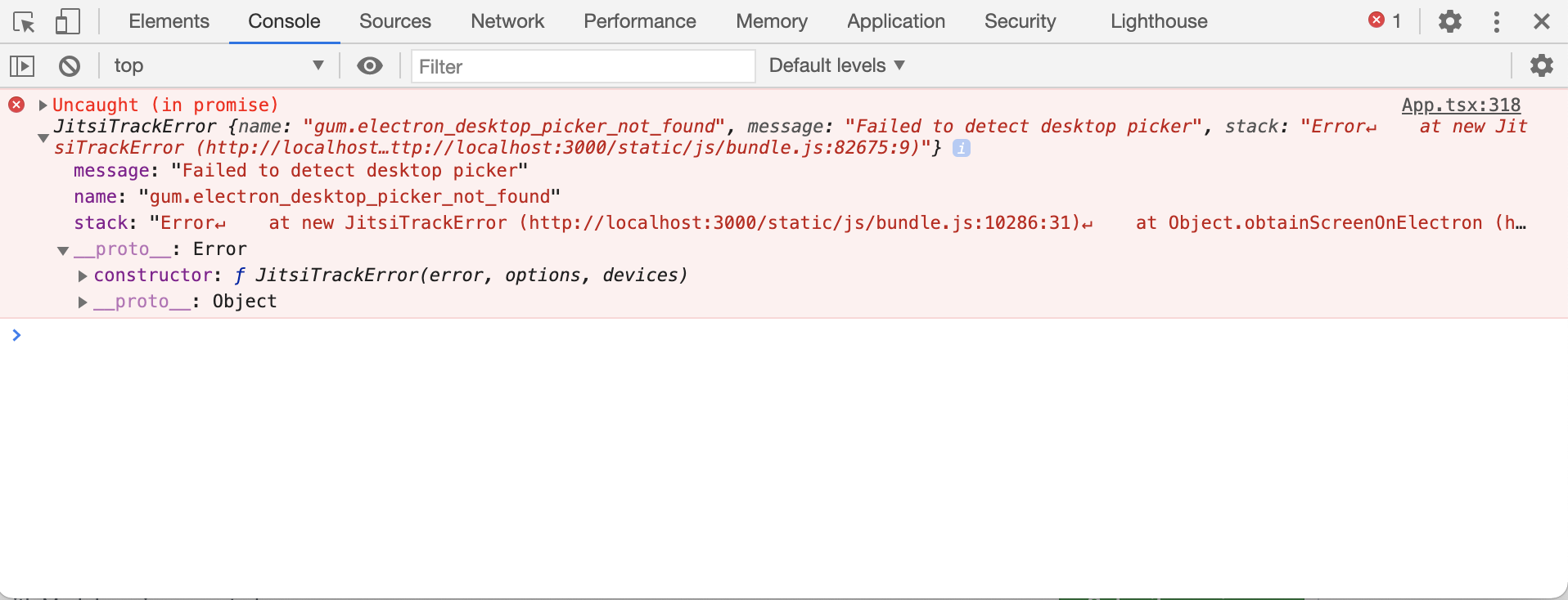 When using lib-jitsi-meet for custom GUI，Failed to get desktop stream for electron app · Issue ...