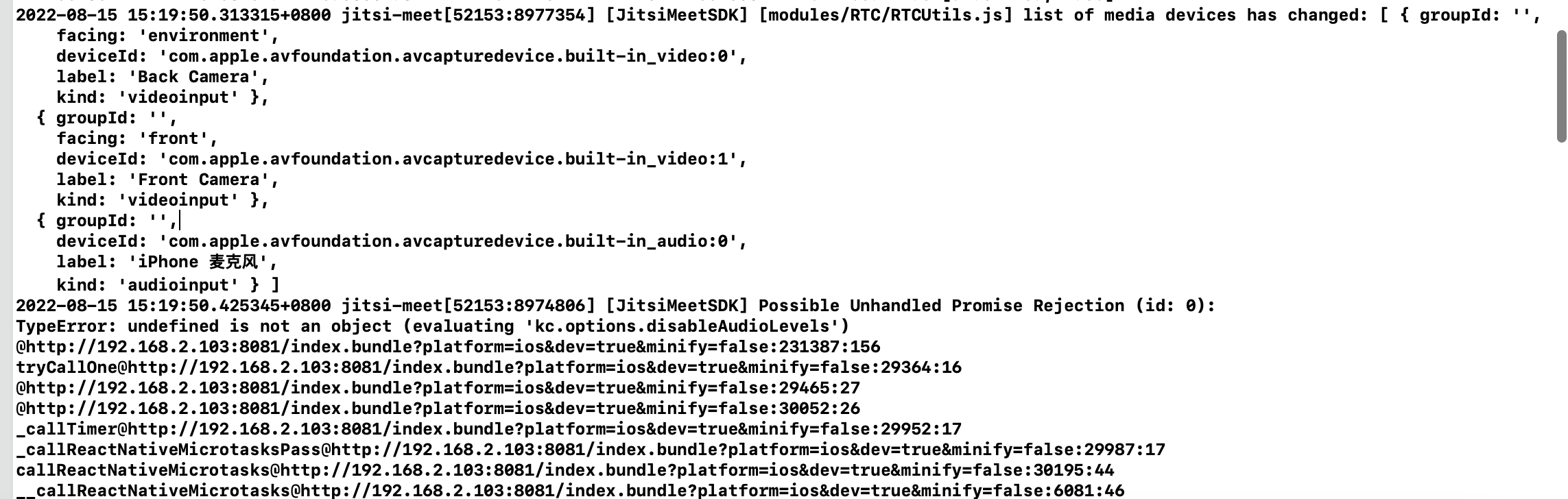 Integrating Lib Jitsi Meet To React Native Fails · Issue 2089 · Jitsi Lib Jitsi Meet · Github