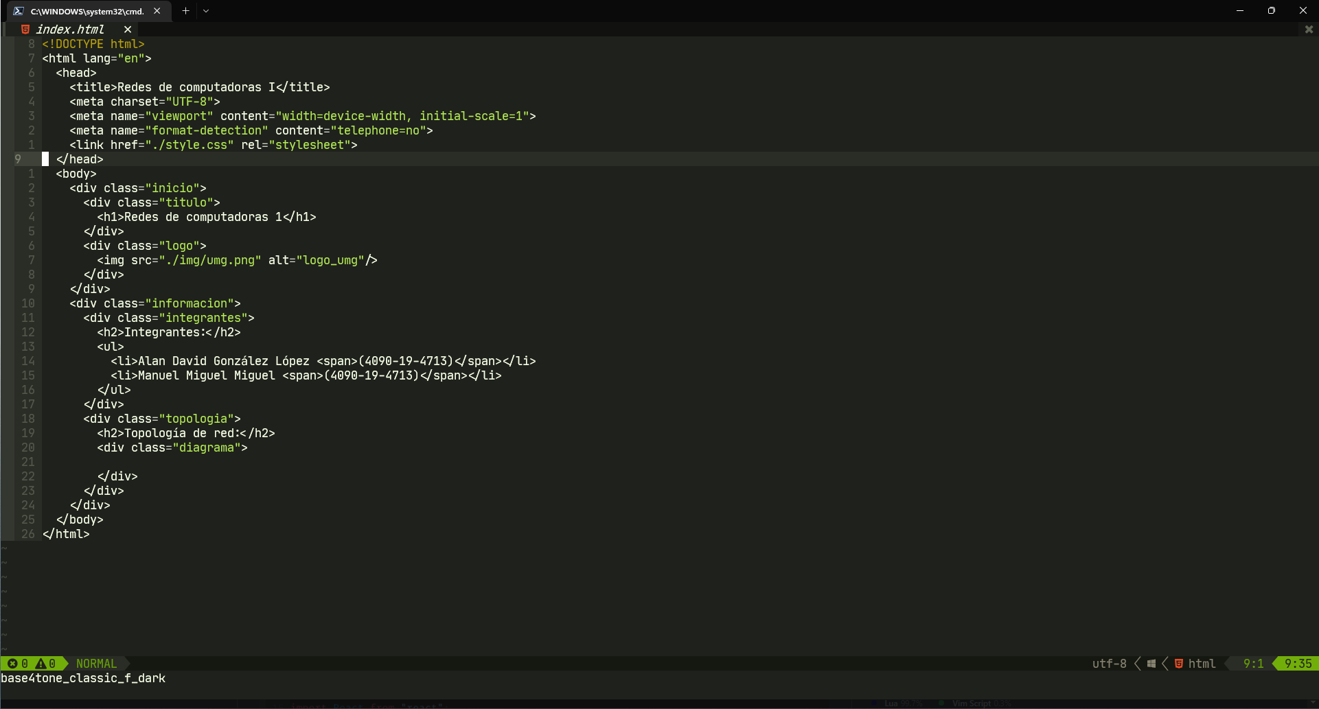 HTML Tags don't have syntax color · Issue #1 · atelierbram/Base4Tone-nvim · GitHub