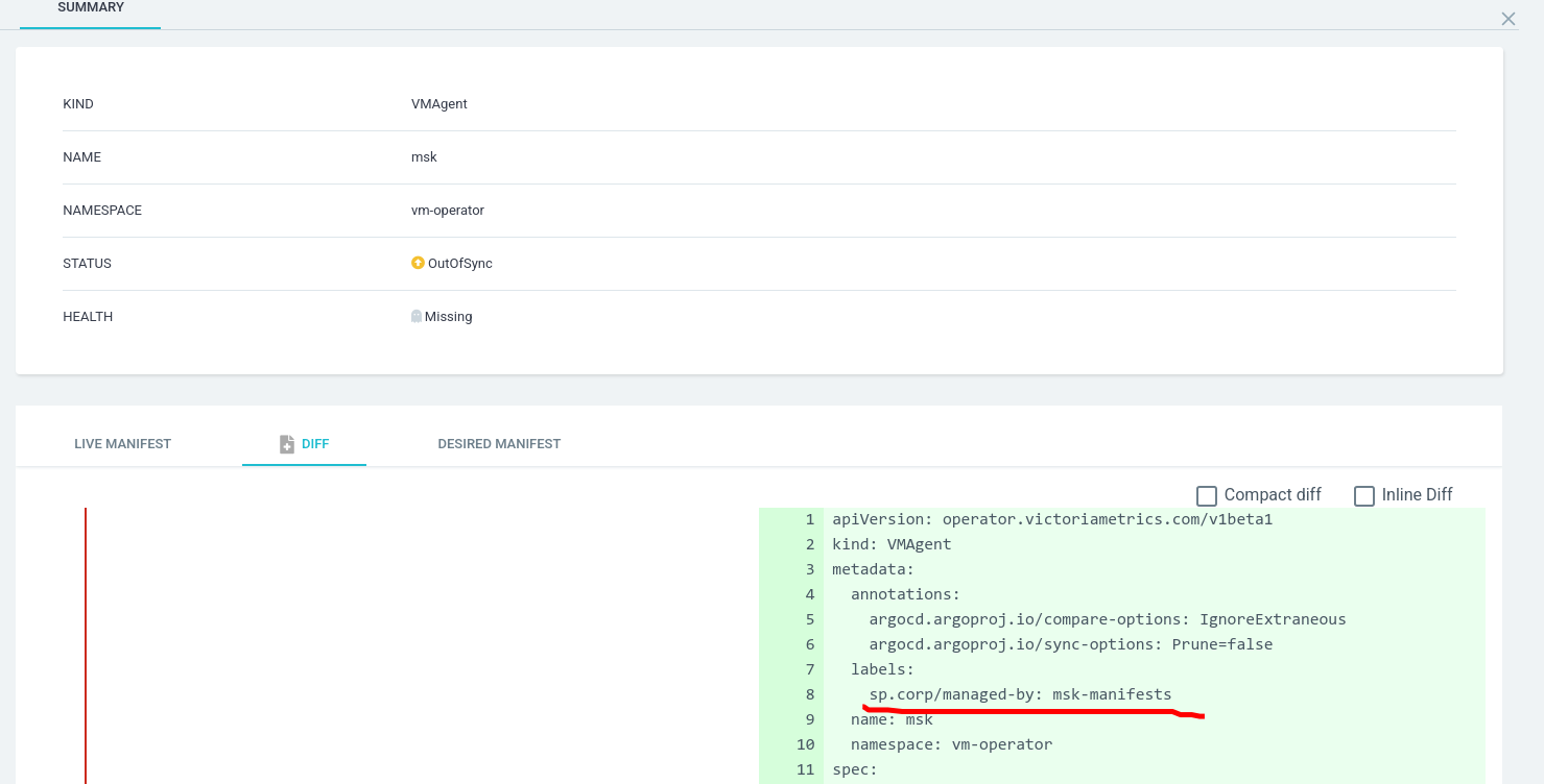 Operator installation via ArgoCD · Issue #255 · VictoriaMetrics/operator · GitHub