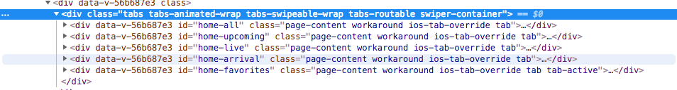 Example code for framework7-vue swipeable tabs from official demo is not working (v3.6.0 ...