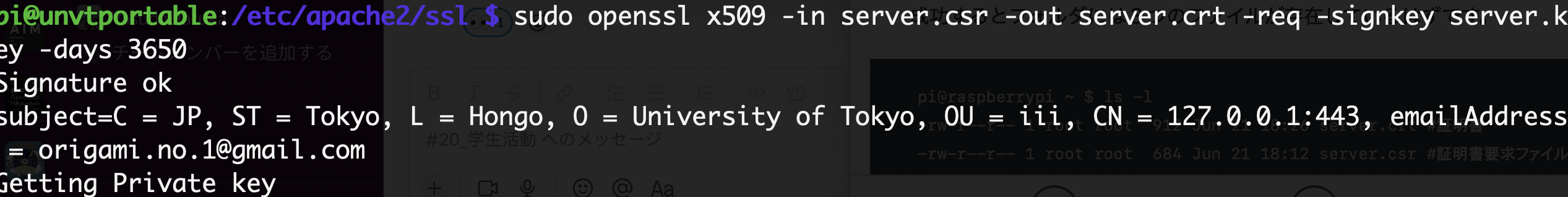Raspberry Pi SSL化 · Issue #2 · furuhashilab/UNVT-Portable_and_GPS-receiver · GitHub