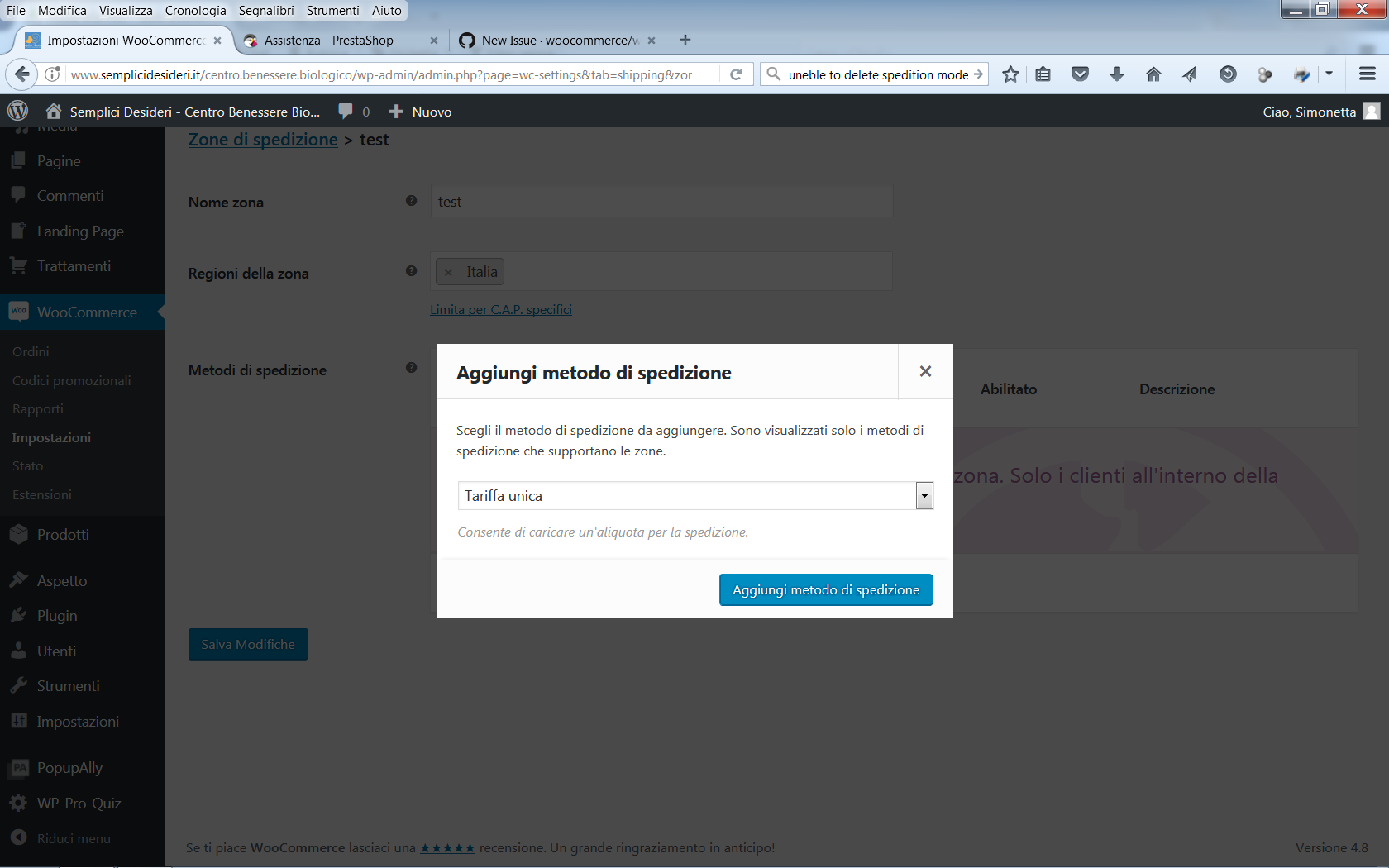 I Can T Add A New Shipping Method · Issue 15990 · Woocommerce Woocommerce · Github