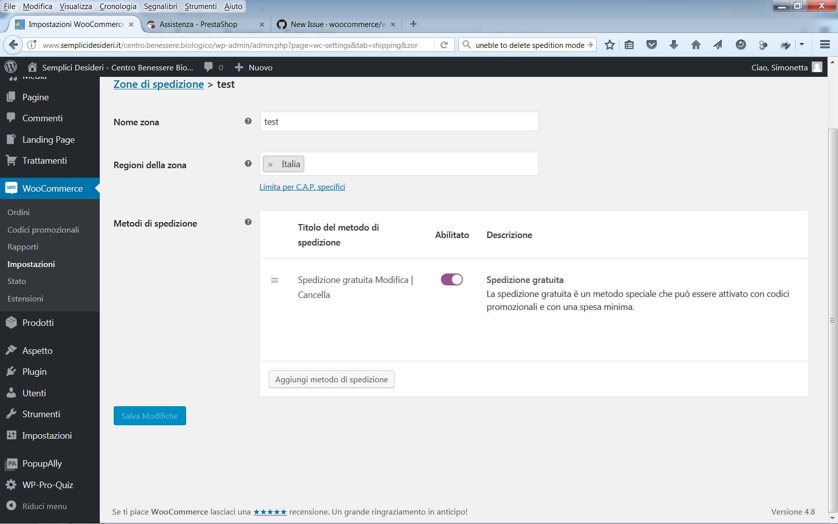 I Can T Add A New Shipping Method · Issue 15990 · Woocommerce Woocommerce · Github