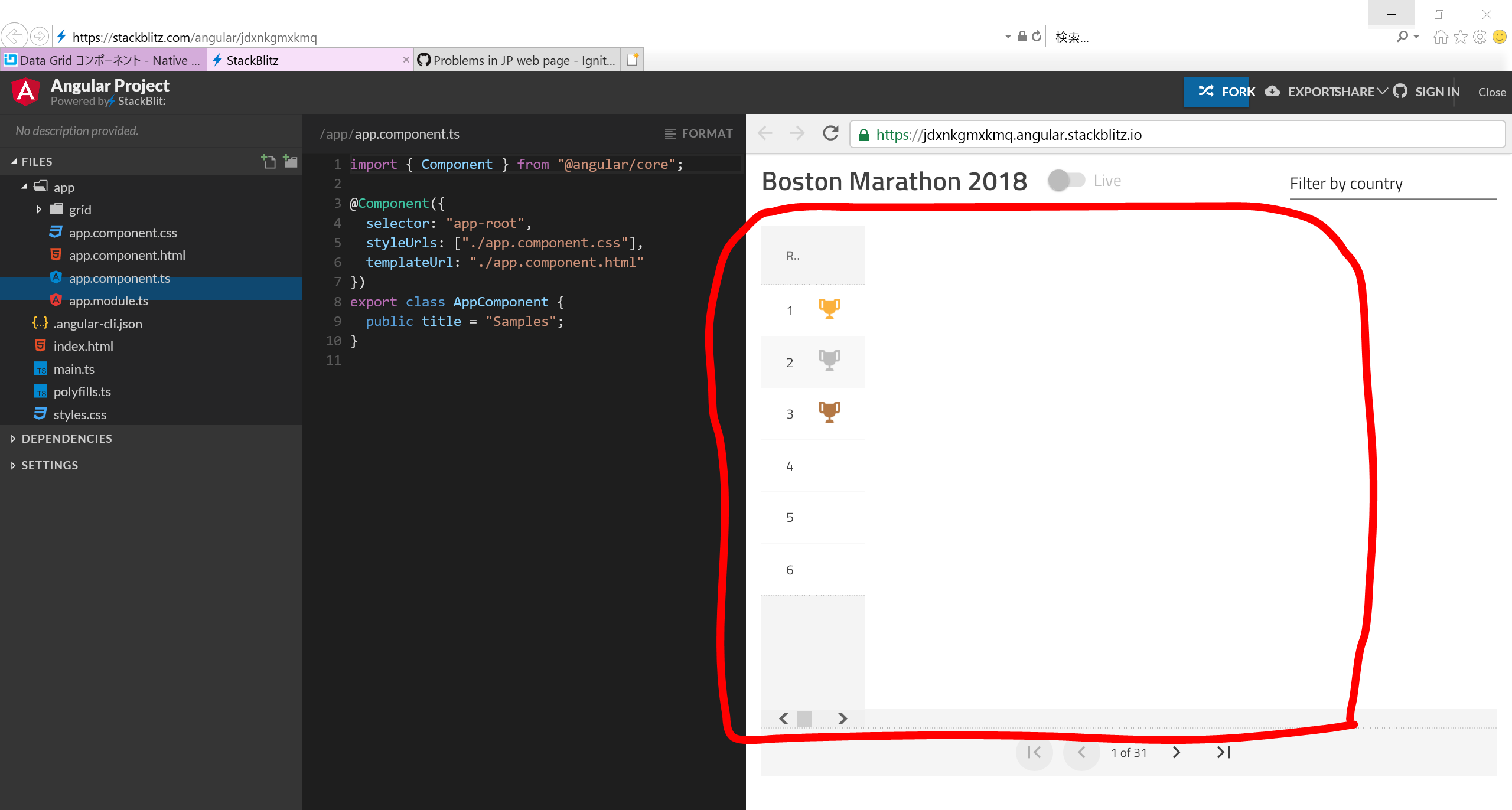 Problems In Jp Web Page Ignite Ui For Angular Demo · Issue 271 · Igniteuiigniteui Docfx
