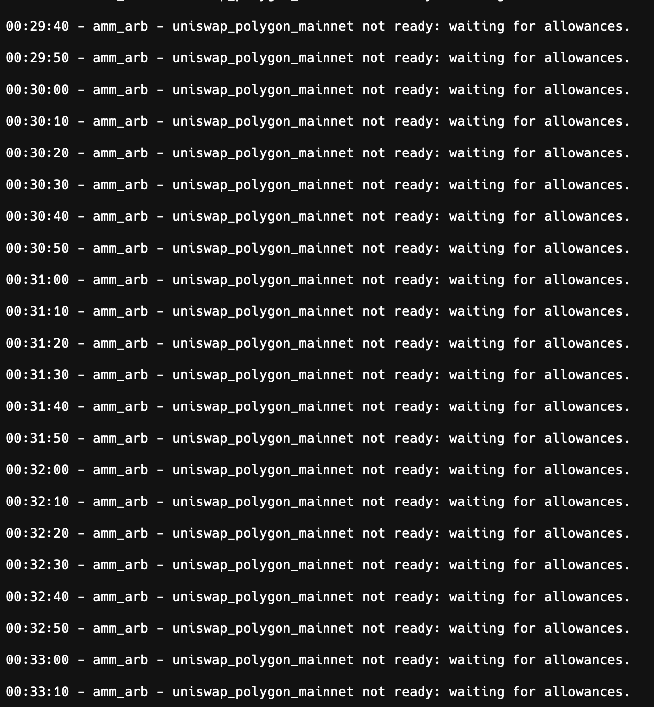 Uniswap - Polygon mainnet stuck on waiting for allowances · Issue #5656 · hummingbot/hummingbot ...