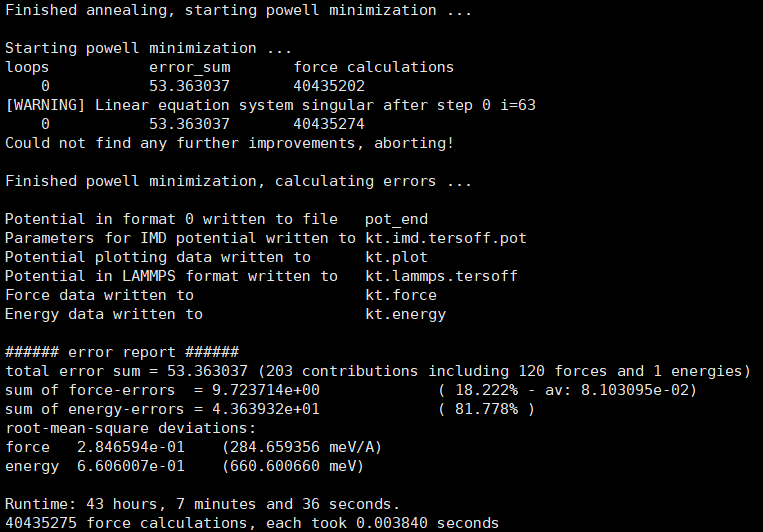 Problem about powell minimization · Issue #87 · potfit/potfit · GitHub