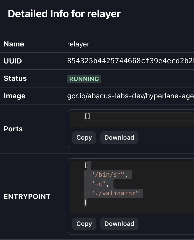The entrypoint field in the 'detailed service info' form is not refreshing the value · Issue ...