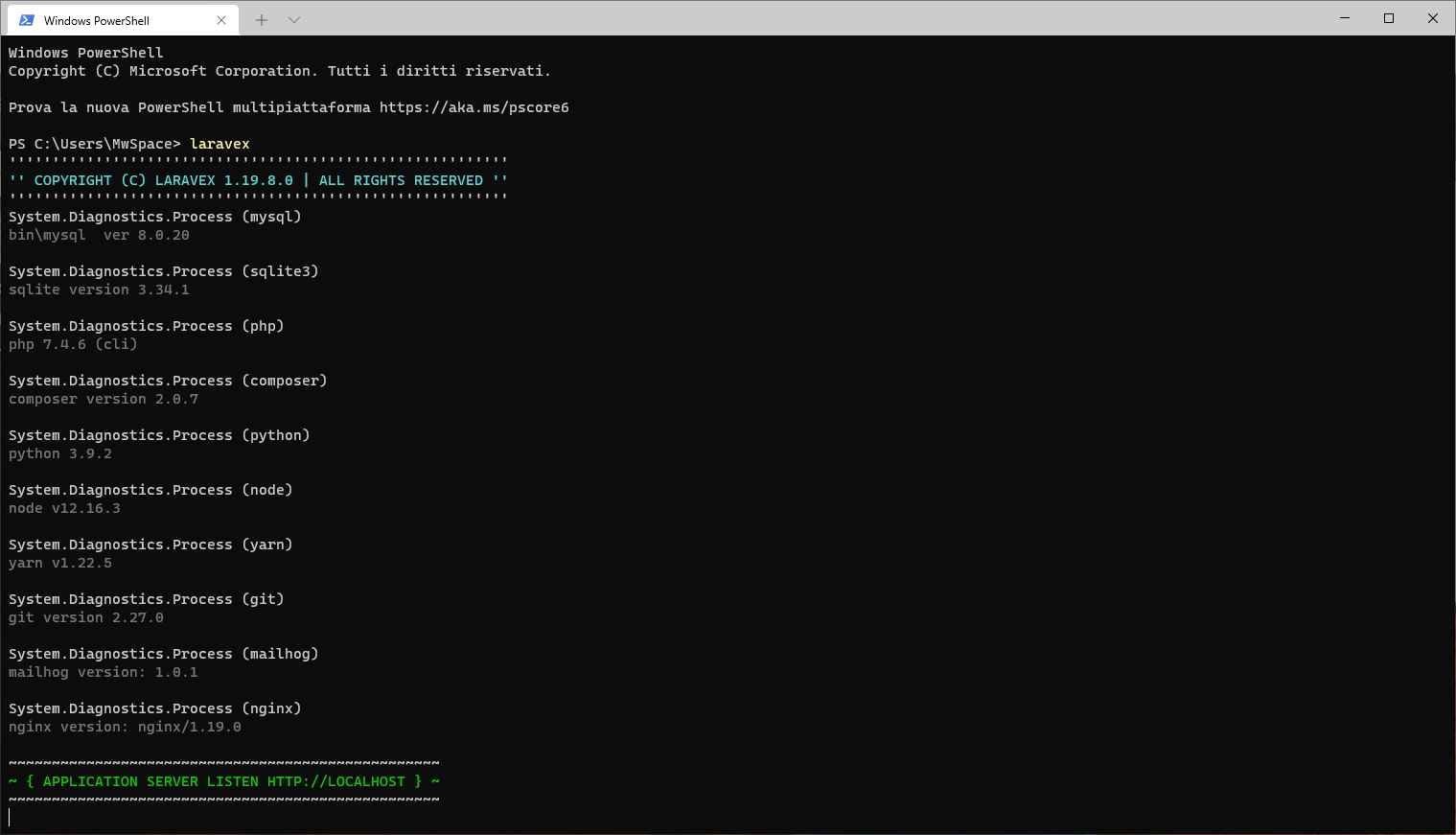 GitHub - MwSpaceLLC/LaraveX: Portable Development Server with Nginx, Php7, Composer, Node & MySql