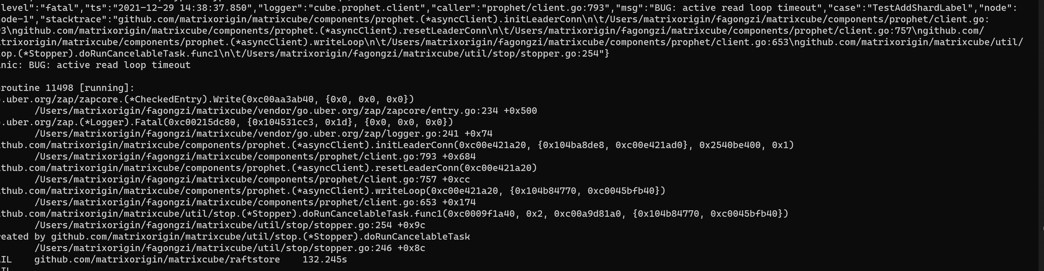 Crash At Stop Raftstore · Issue 627 · Matrixorigin Matrixcube · Github