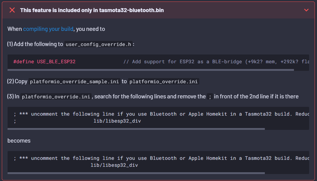 Error while compilining ESP32 with bluetooth · arendst Tasmota · Discussion #19663 · GitHub