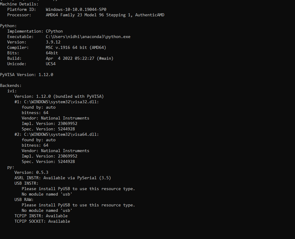 Pyvisa unable to detect Keithley KUSB-488B (GPIB to USB) adaptor for SR830 lock-in amplifier ...