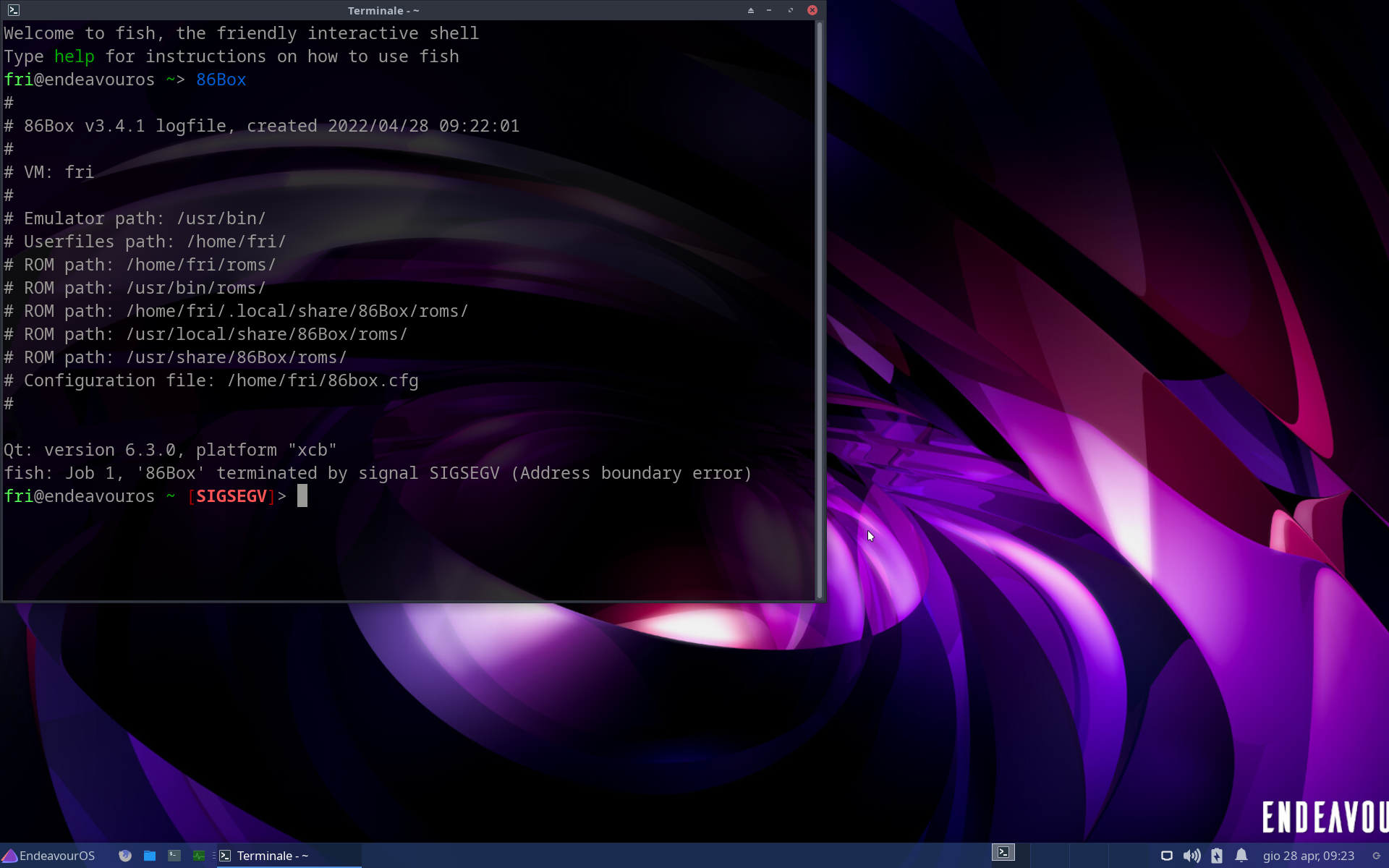Segmentation fault when trying to enter fullscreen on Linux · Issue #2321 · 86Box/86Box · GitHub