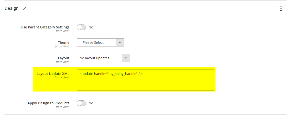 "update" in category custom layout xml is ignored · Issue #5901 · magento/magento2 · GitHub
