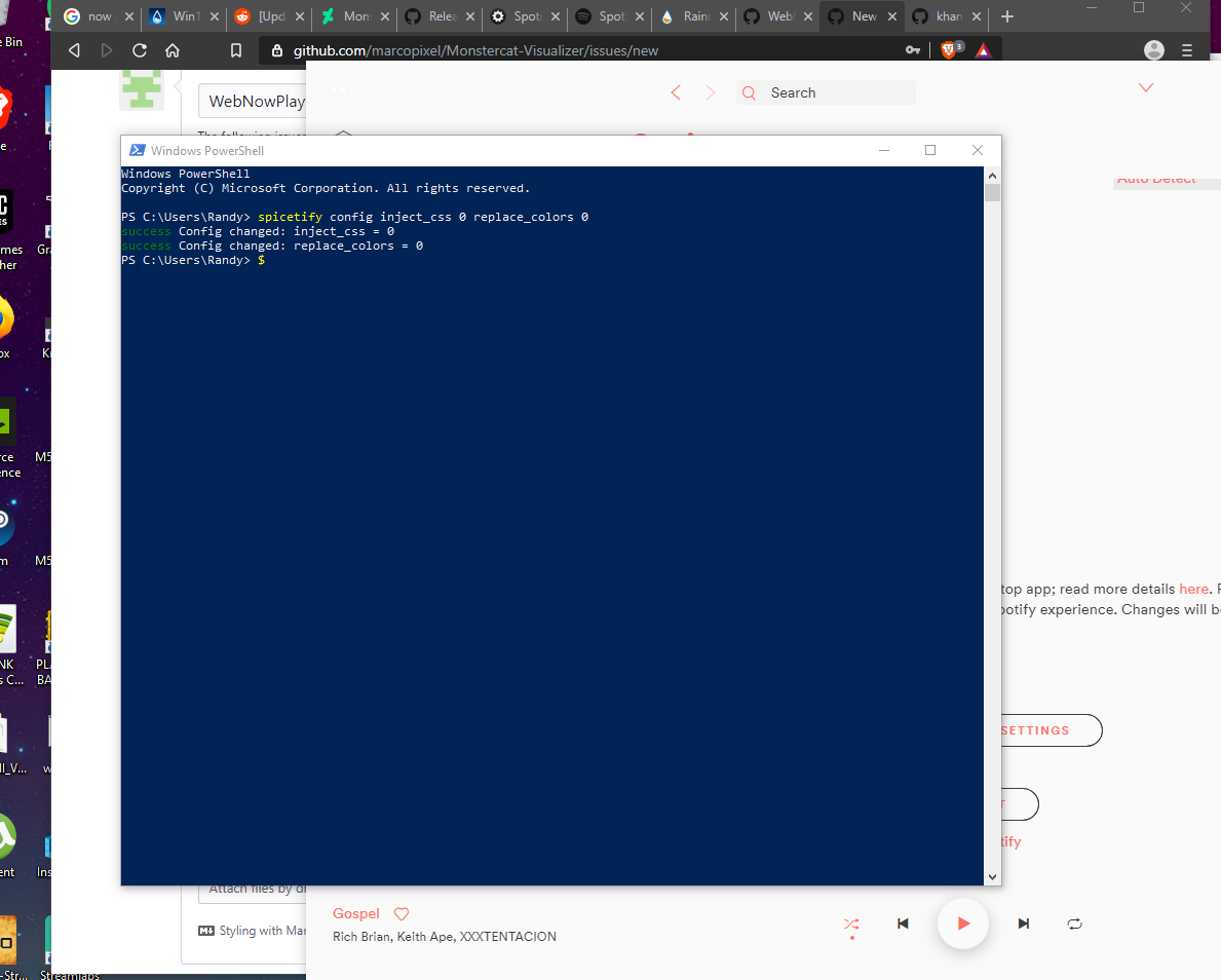 WebNowPlaying Spotify Color not going back to original dark theme · Issue #258 · marcopixel ...