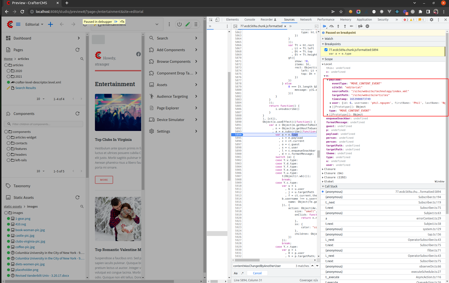 [studio][studio-ui] Sidebar does not update via Websocket for Cut Paste operations · Issue #5559 ...