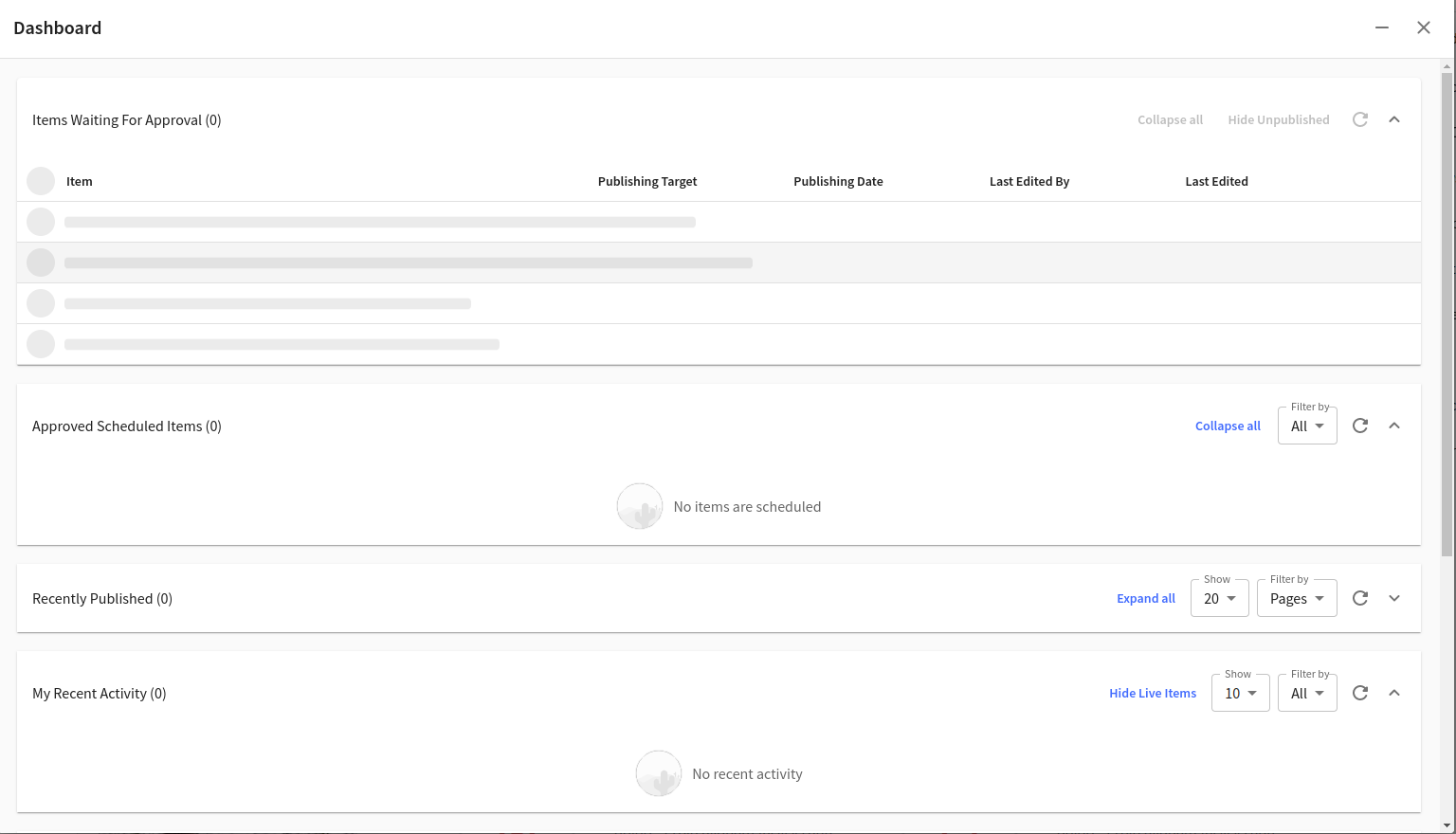 [studio] Dashboard UI performance with several hundred unpublished ...