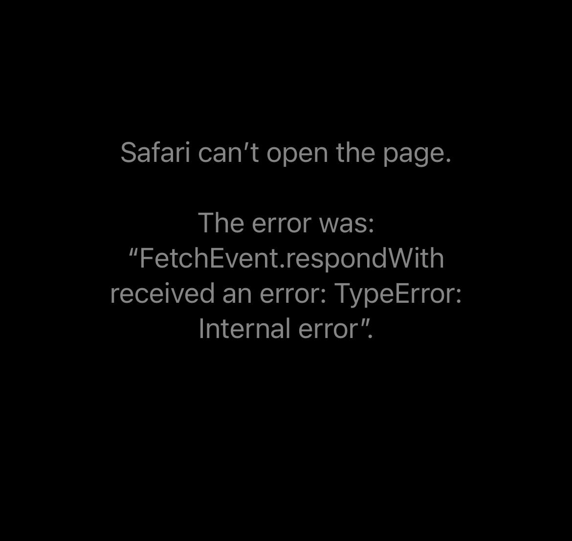 Fetcheventrespondwith Error Iosipados 164 · Issue 50378 · Angularangular · Github 1493