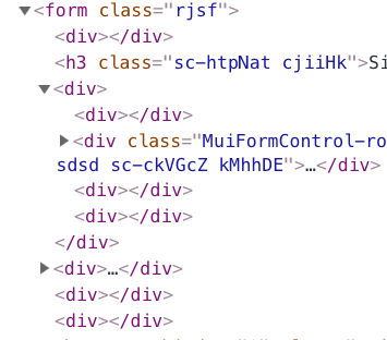3 Empty divs are created · Issue #804 · rjsf-team/react-jsonschema-form · GitHub
