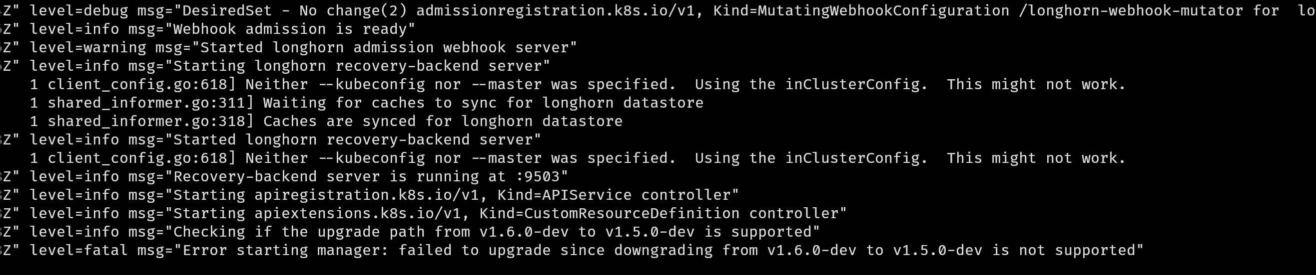 [BUG] Stuck on 1.6.0-dev · Issue #6865 · longhorn/longhorn · GitHub