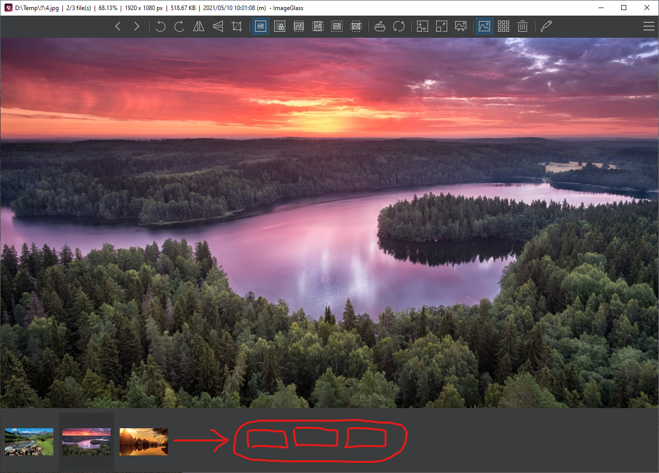 Center thumbnails horizontally in Thumbnail panel · Issue #1049 ...