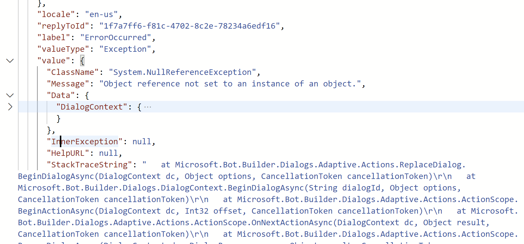 Multiply Dialog Custom Action Execution Ends In Nullreferenceexception · Issue 3731 · Microsoft