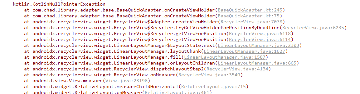 kotlin.KotlinNullPointerException 使用 getitemCount() 返回自定义的数 就会报错 · Issue #3401 · CymChad ...