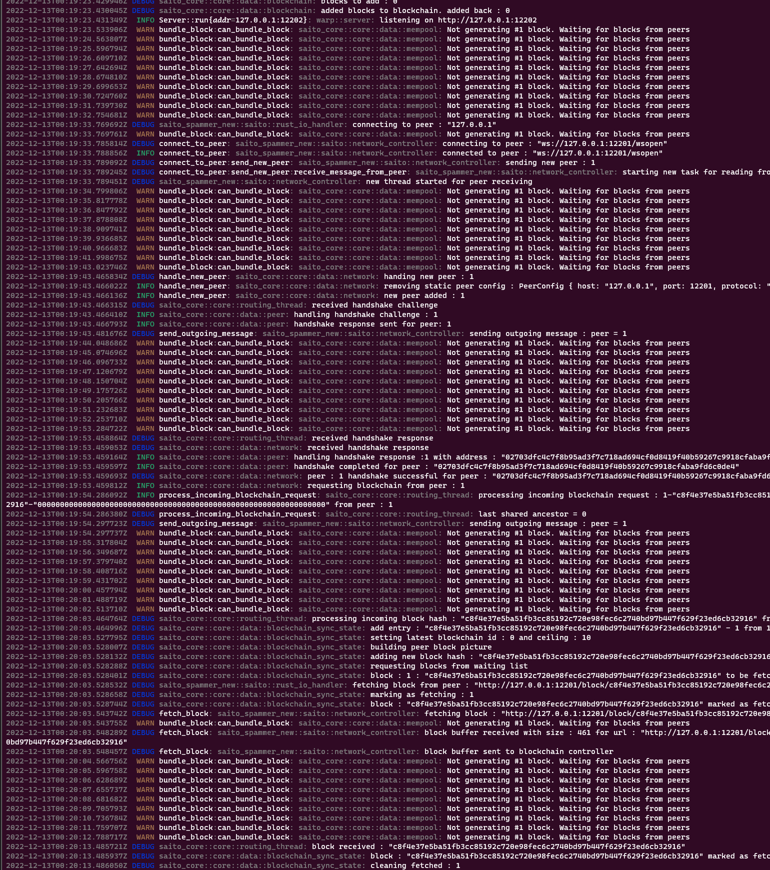 peer handshake takes too much time · Issue #243 · SaitoTech/saito-rust-workspace · GitHub