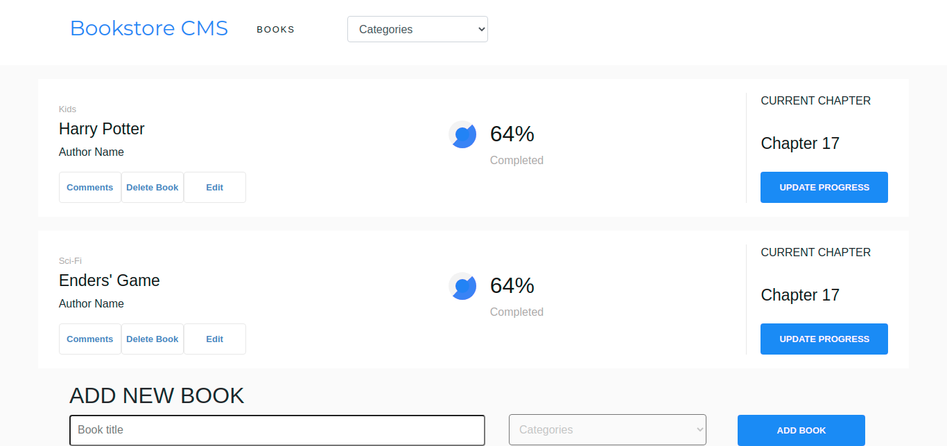 GitHub - paulzay/bookstore: Webapp for managing a bookstore