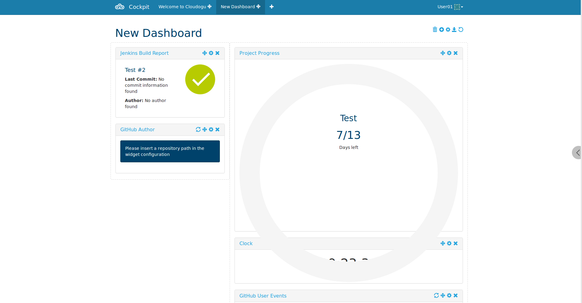 Widget Miscellaneous Project Progress · Issue #343 · cloudogu/ecosystem · GitHub