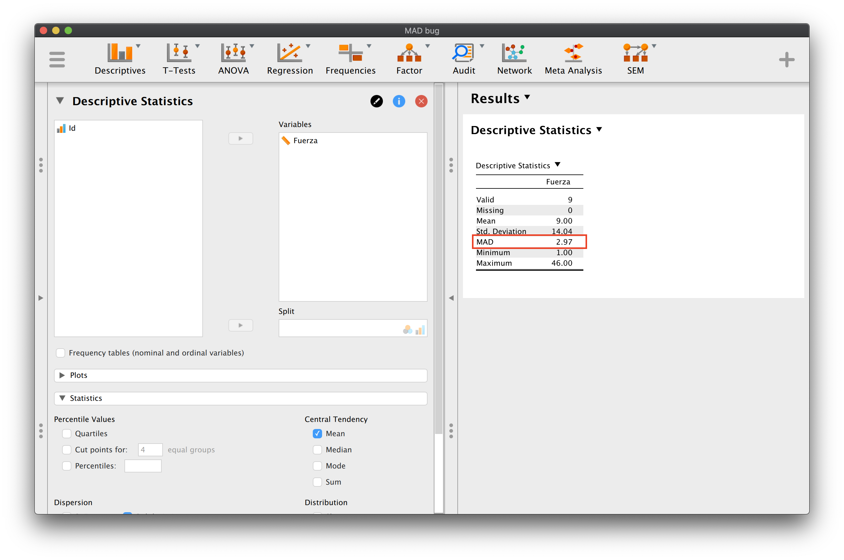 Mad Incorrect Value · Issue 492 · Jasp Statsjasp Issues · Github 9084
