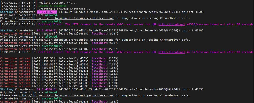 Critical Error: The HTTP request to the remote WebDriver server error · Issue #11 · PCJones ...
