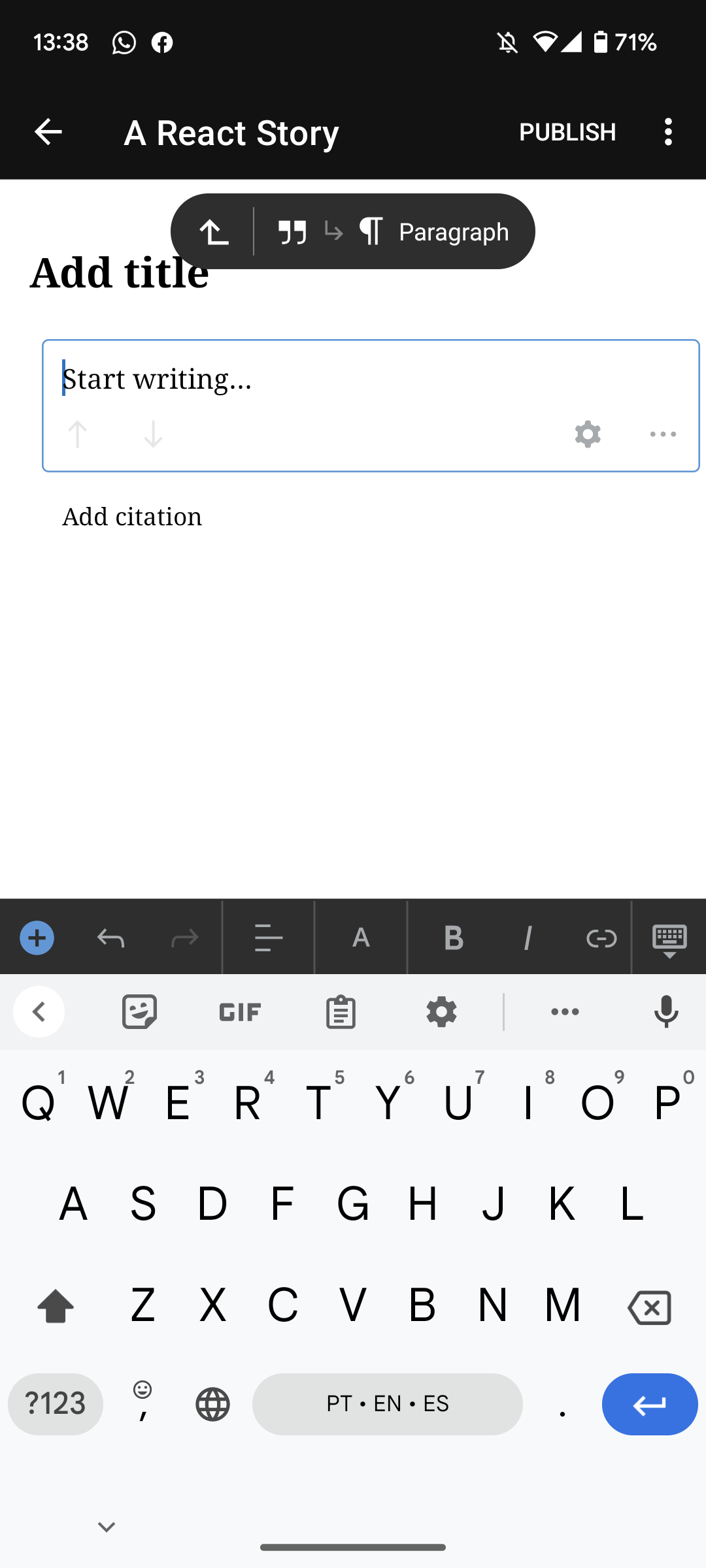 [RNMobile] Quote block's border contrasts poorly with editor background in some cases · Issue ...