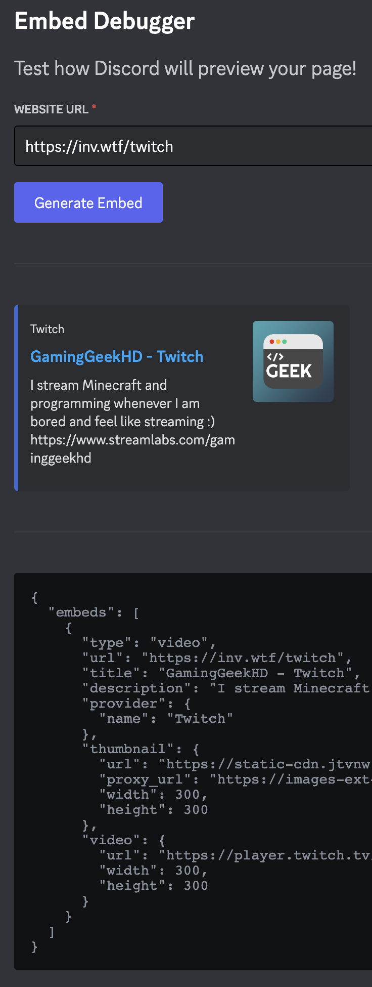 Embed Color Does Not Reset When Checking Multiple Urls · Issue 6351 · Discorddiscord Api Docs 