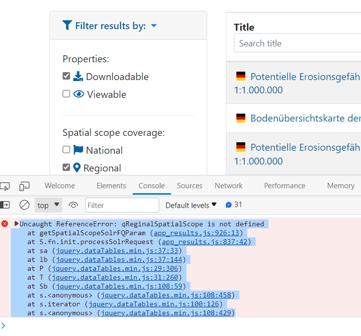 unable to filter by facets · Issue #166 · INSPIRE-MIF/helpdesk-geoportal · GitHub