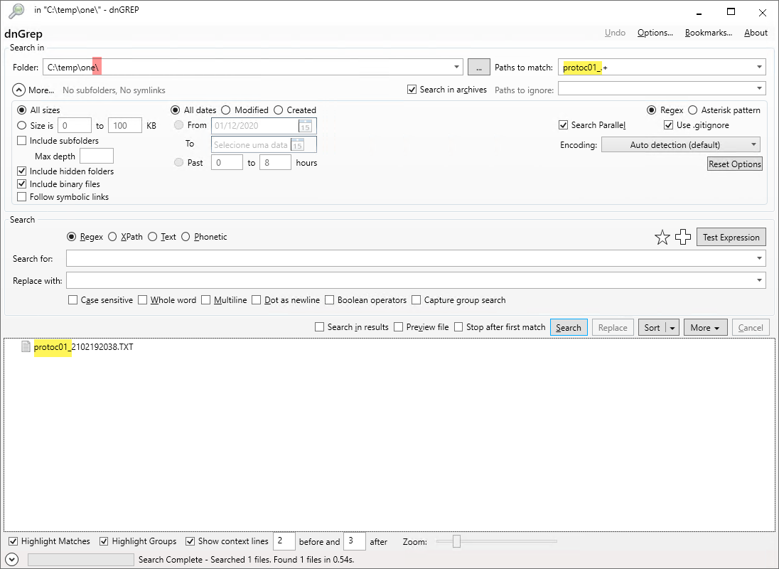 Feature request: group capture on "Paths do match" and use them in "Search for" and/or "Replace ...