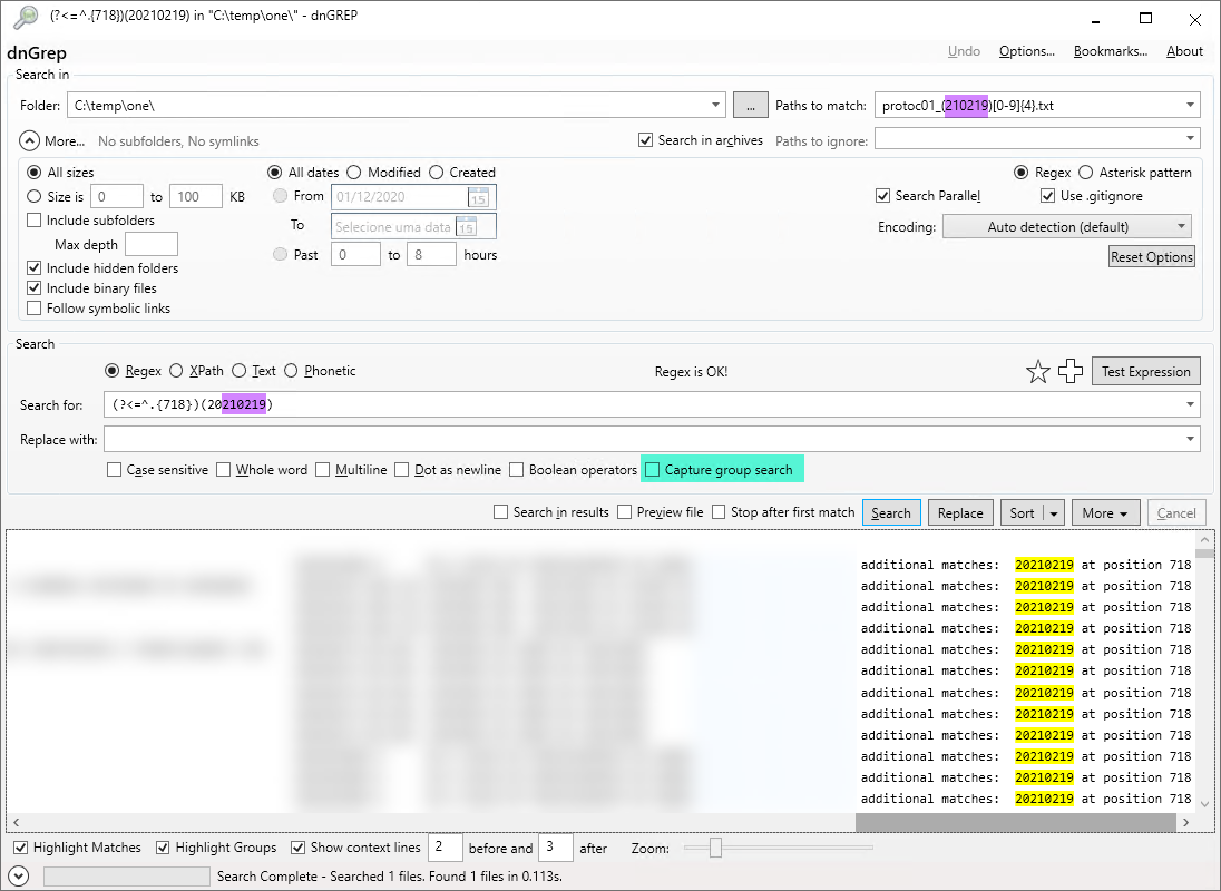 Feature request: group capture on "Paths do match" and use them in "Search for" and/or "Replace ...