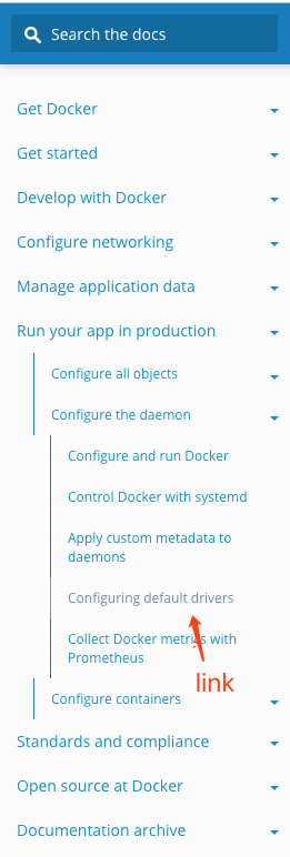 The Link Url Of Configuring Default Drivers Is Wrong · Issue 6190 · Dockerdocs · Github 