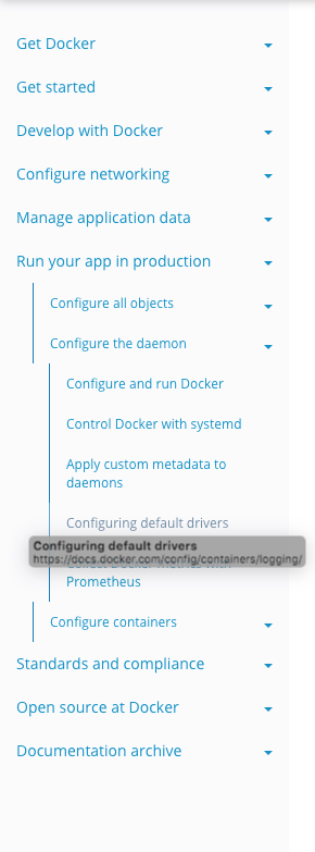 The Link Url Of Configuring Default Drivers Is Wrong · Issue 6190 · Dockerdocs · Github 